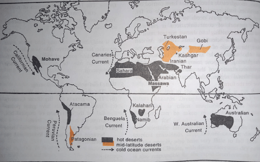 Mid latitude Desert Climates - Types of Climate - Geography Notes