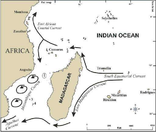 Mozambique Current - Oceanic Currents - Geography Notes