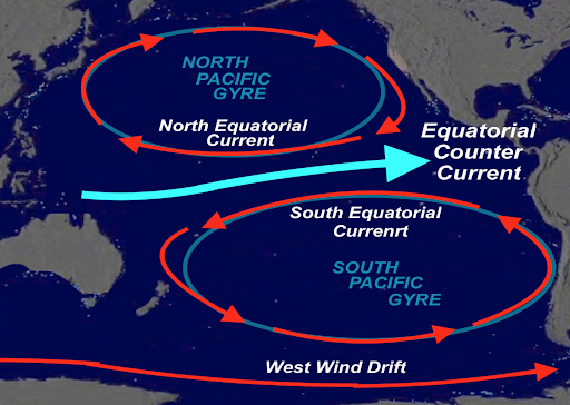 Equatorial Countercurrent - Oceanic Currents - Geography Notes