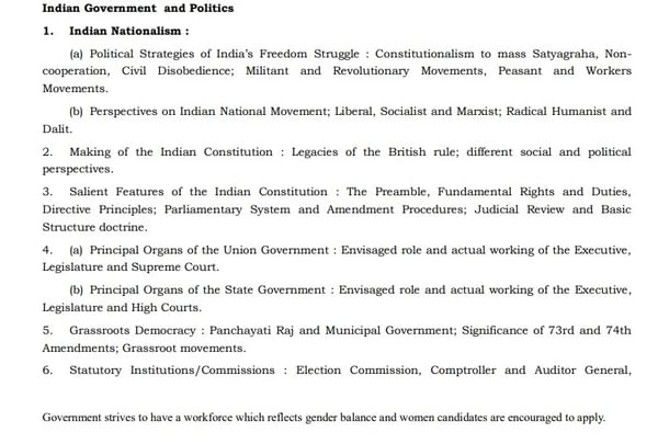UPSC Political Science Syllabus - Download PSIR Optional Syllabus