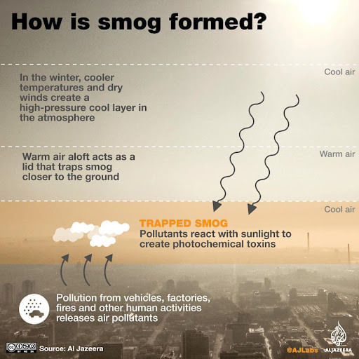 Formation of Smog - Environment Notes