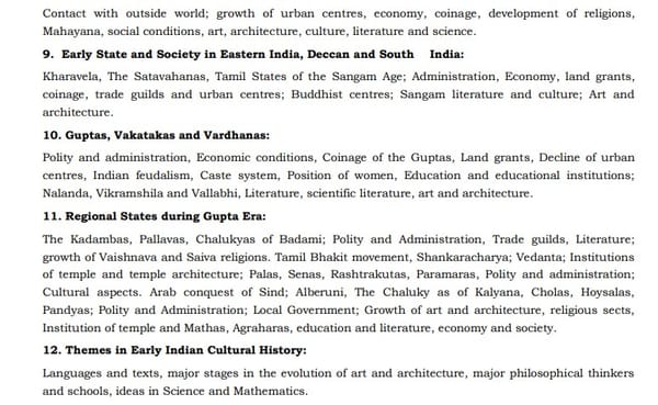 UPSC History Syllabus for Optional Paper-I and Paper-II