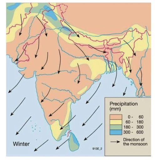 Season of Retreating Monsoon - Indian Monsoon - Geography Notes