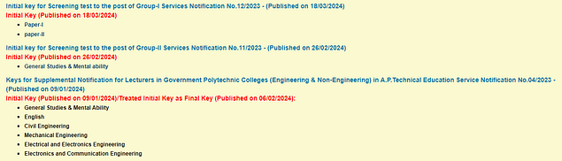 Appsc Group 1 Answer Key 2024 Out Raise Objections Till