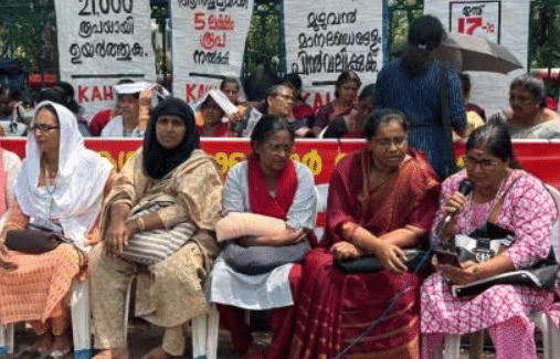 Accredited Social Health Activist (ASHA) Workers' Protest in Kerala ...