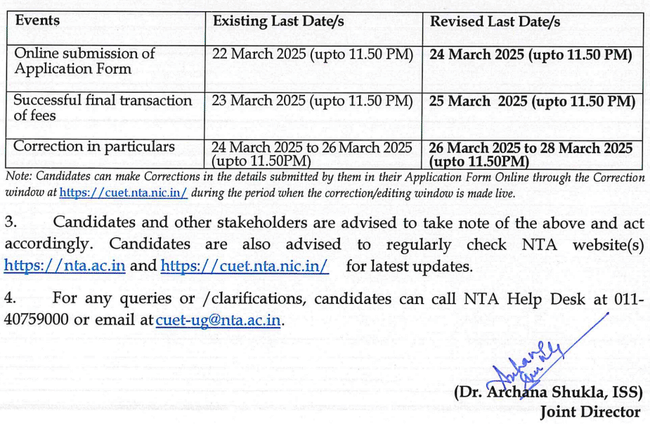 NTA CUET UG Correction Window 2025: Direct Link to Correct Application