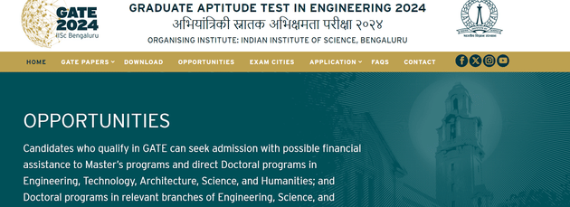 GATE Result 2024 Out at gate2024.iisc.ac.in; Scorecard on March 23