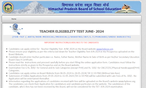 HP TET 2024 June Notification Out at hpbose.org; Download PDF and Apply ...