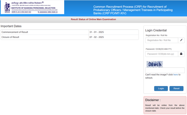 IBPS PO Mains Result 2024 Out at ibps.in: Direct Link to Check Scorecard