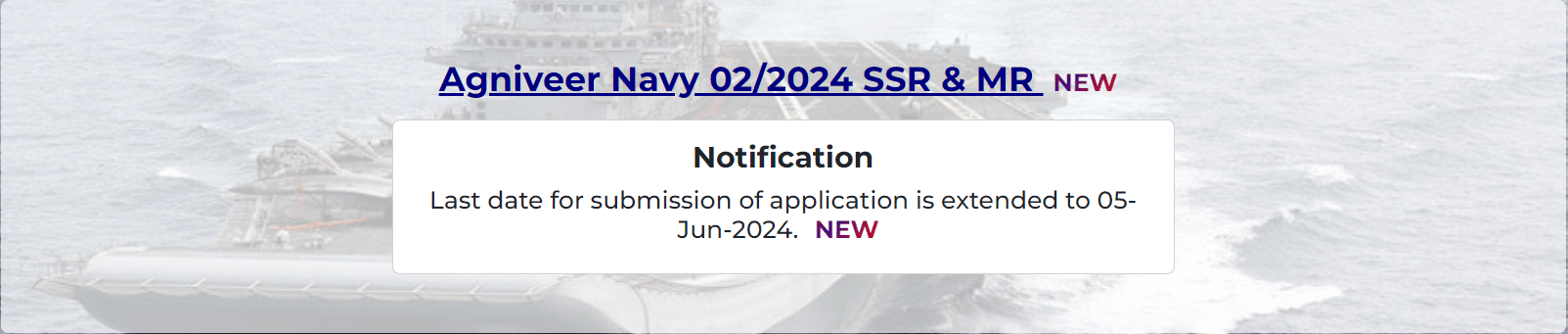 Indian Navy Agniveer Notification 2024 Out; Apply Online for SSR Post ...