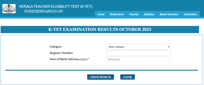 KTET Result 2023 Declared at ktet.kerala.gov.in; Scorecard Link