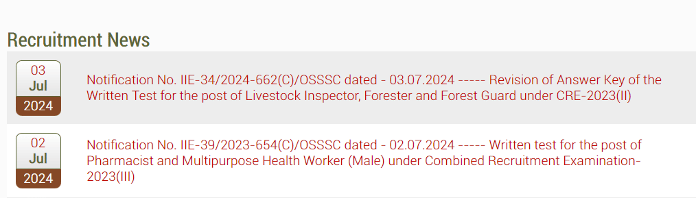 OSSSC CRE Exam Date 2024 Out for Pharmacist and Other Posts; Check Details