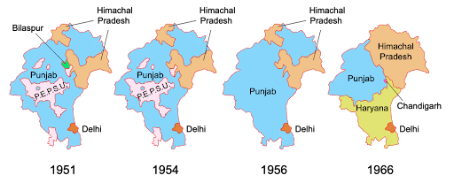 Haryana, Chandigarh and Himachal Pradesh - Indian Polity Notes