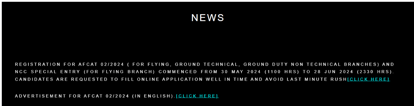 AFCAT 2 2024 Registration Begins; Apply Online at afcat.cdac.in