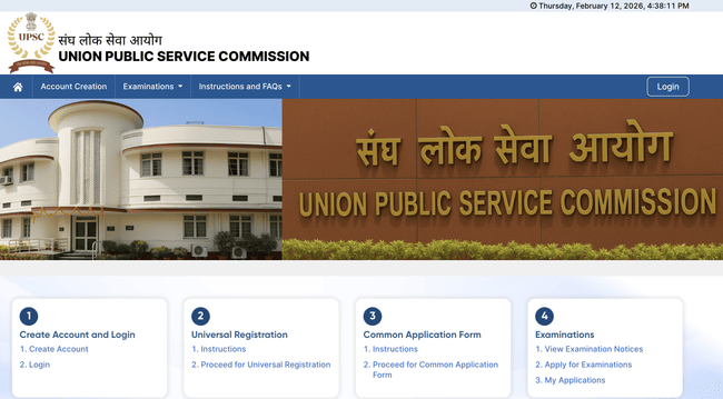 UPSC IES ISS Application Process 2026, Apply Online at upsc.gov.in