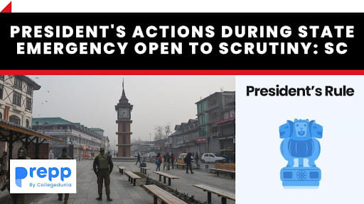 President's Actions During State Emergency Open To Scrutiny: SC