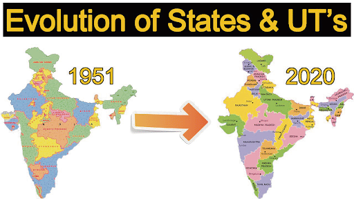 New States and Union Territories Created After 1956 – Indian Polity Notes