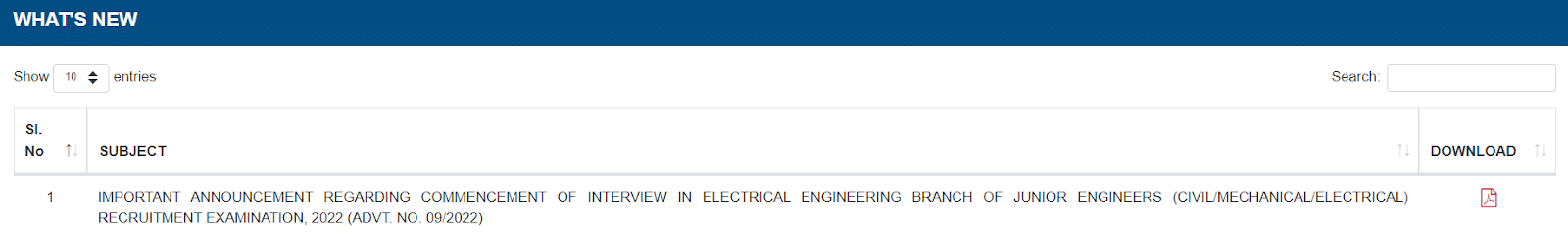 WBPSC JE Interview Schedule 2024 Out; Check Admit card Details here
