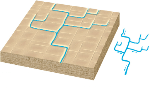 Rectangular Drainage Pattern - Geography Notes