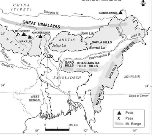 Eastern Hills & Mountains - Geography Notes