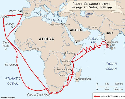 Vasco Da Gama - Modern India History Notes