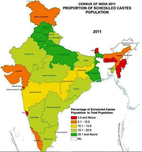 Schedule Castes in India - Geography Notes