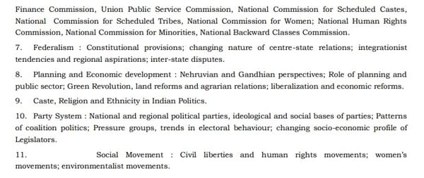 UPSC Political Science Syllabus - Download PSIR Optional Syllabus