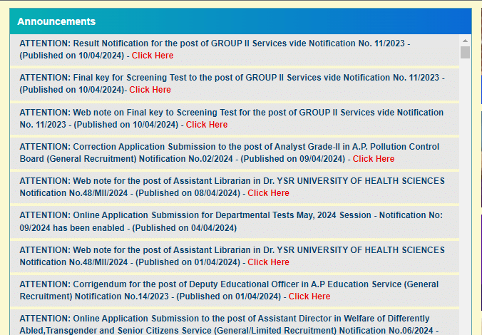 APPSC 2023 Group 2 Prelims Result Out at psc.ap.gov.in: Download PDF