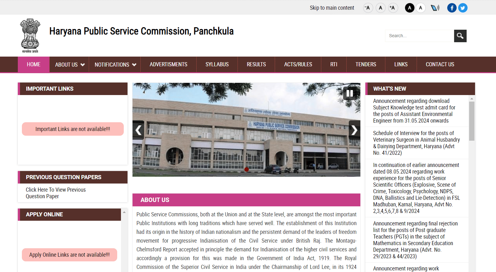 HPSC Assistant Director Application 2024: Apply Online at hpsc.gov.in