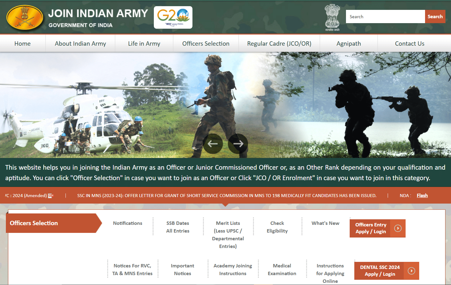 Indian Army Dental Corps Application 2024: Apply Online at ...