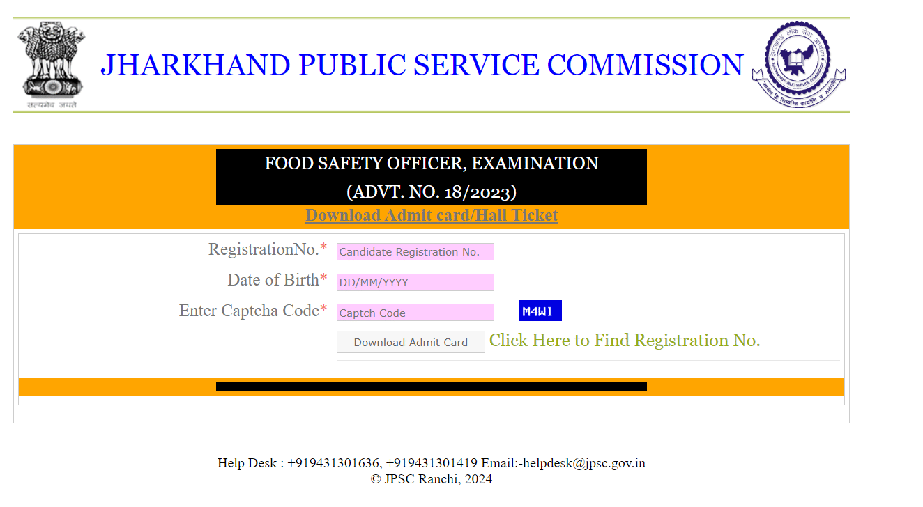 JPSC FSO Admit Card 2024 Out at jpsc.gov.in; Direct Link to Download Here