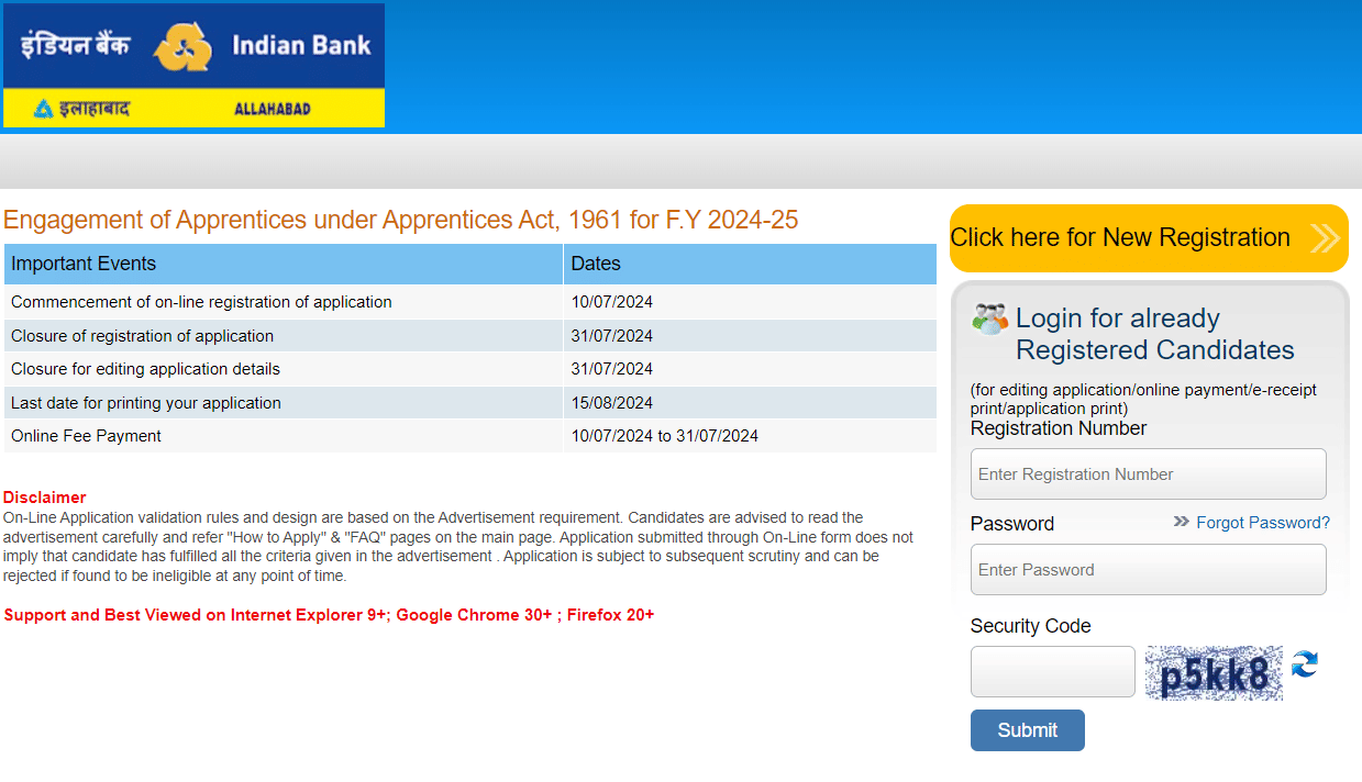 Indian Bank Notification 2024 Out for 1500 Apprentice Vacancy; Apply Online