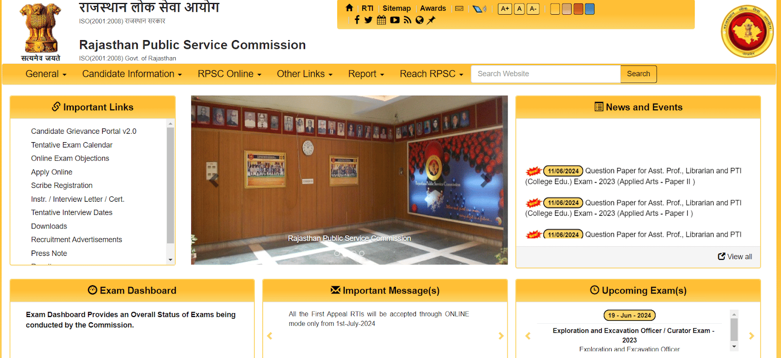 RPSC Answer Key 2024 Out for PTI, Librarian Posts; Download PDF